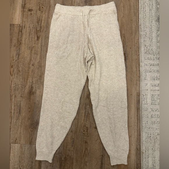 stars above | Pants & Jumpsuits | Stars Above Cream Track Pants | Poshmark